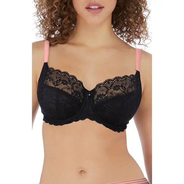 Freya Offbeat Underwire Side Support Bra - Blk