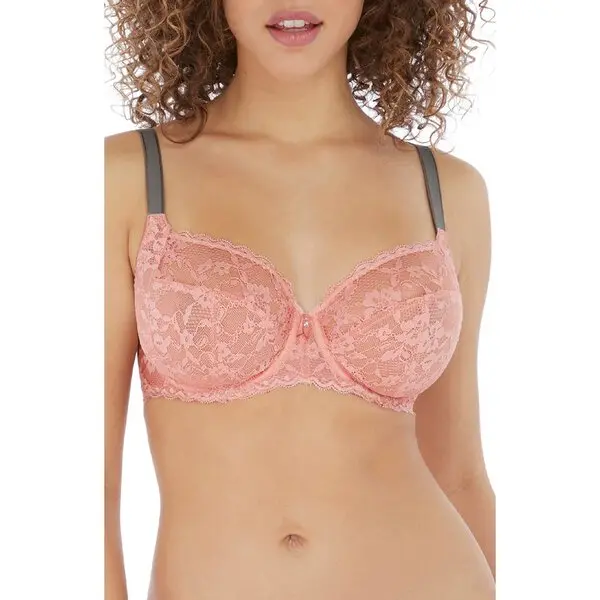 Freya Offbeat Underwire Side Support Bra - Rosehip