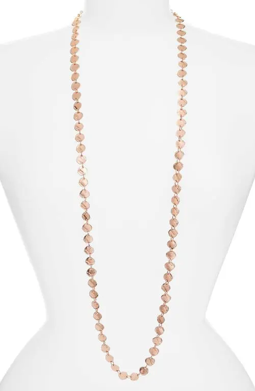 KARINE SULTAN Sophia Long Necklace - Rose Gold