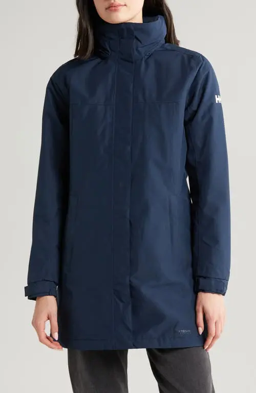 Helly Hansen Aden Hooded Waterproof Insulated Rain Jacket - 597 Navy