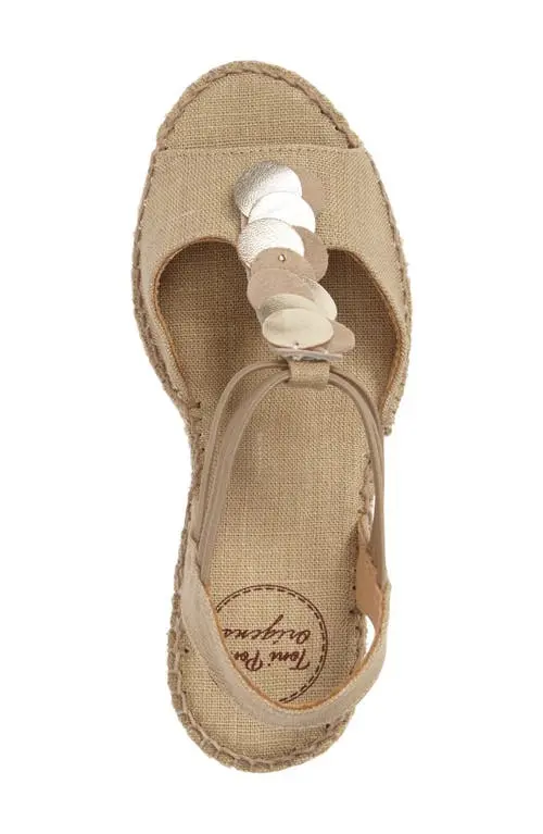 TONI PONS Sitges Espadrille Sandal - Stone Fabric