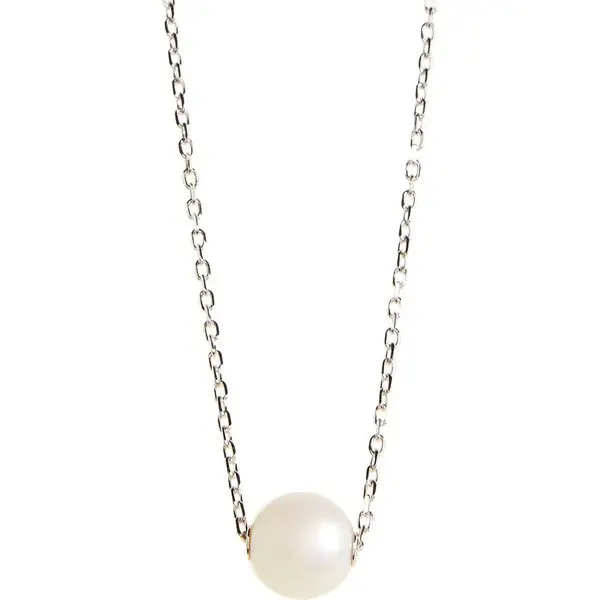 Mikimoto Single Pearl Pendant Necklace - White Gold