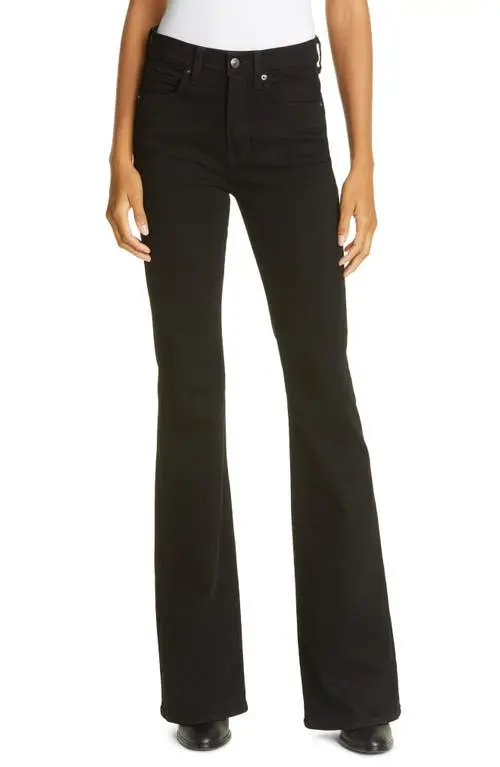 Veronica Beard Beverly High-waist Flare Leg Jeans - Onyx