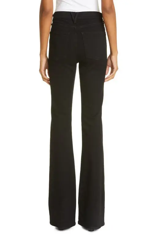 Veronica Beard Beverly High-waist Flare Leg Jeans - Onyx