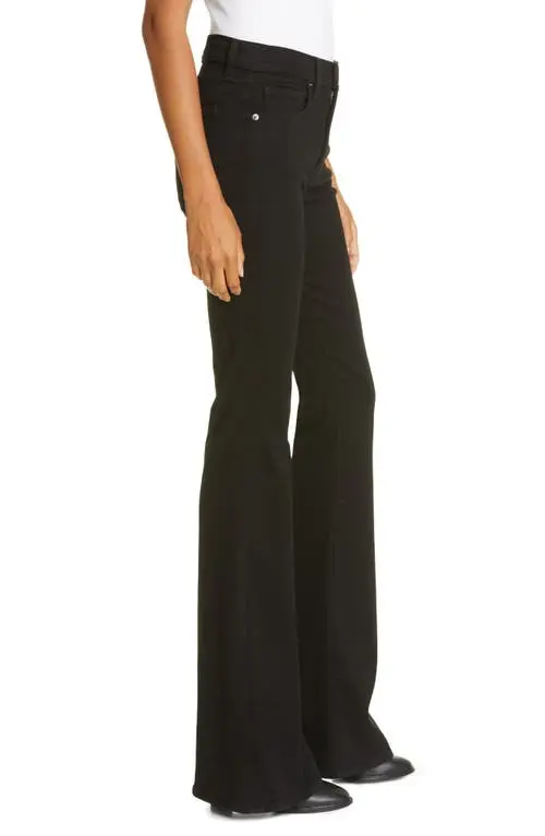 Veronica Beard Beverly High-waist Flare Leg Jeans - Onyx