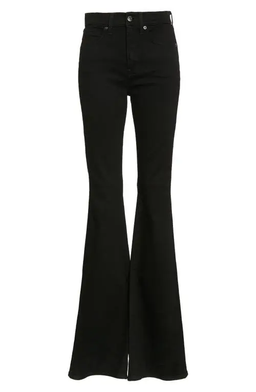 Veronica Beard Beverly High-waist Flare Leg Jeans - Onyx