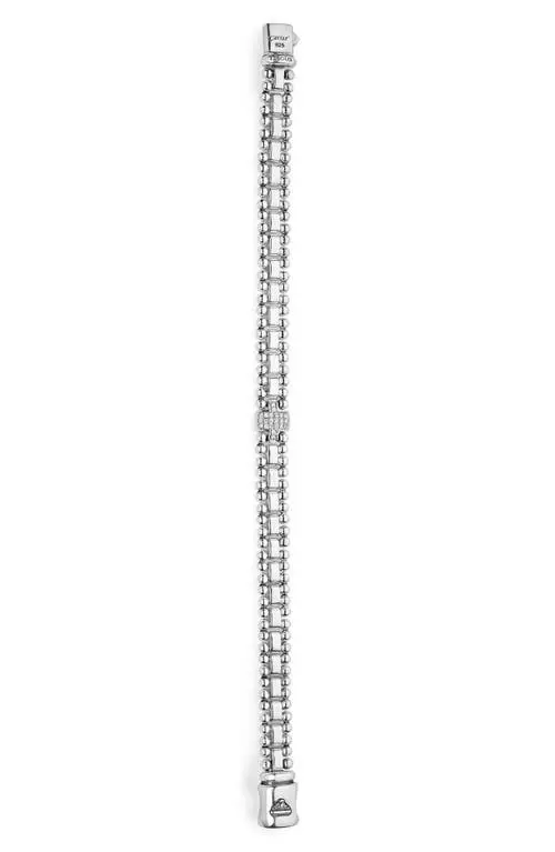 Lagos Caviar Spark Diamond Station Bracelet - Silver/diamond