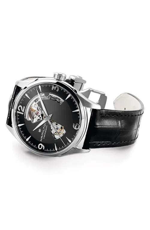 Hamilton Jazzmaster Automatic Leather Strap Watch