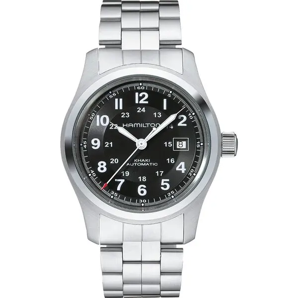 Hamilton Khaki Field Automatic Bracelet Watch - Black