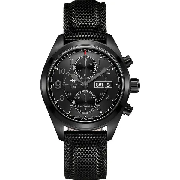 Hamilton Khaki Field Automatic Chronograph Watch - Black