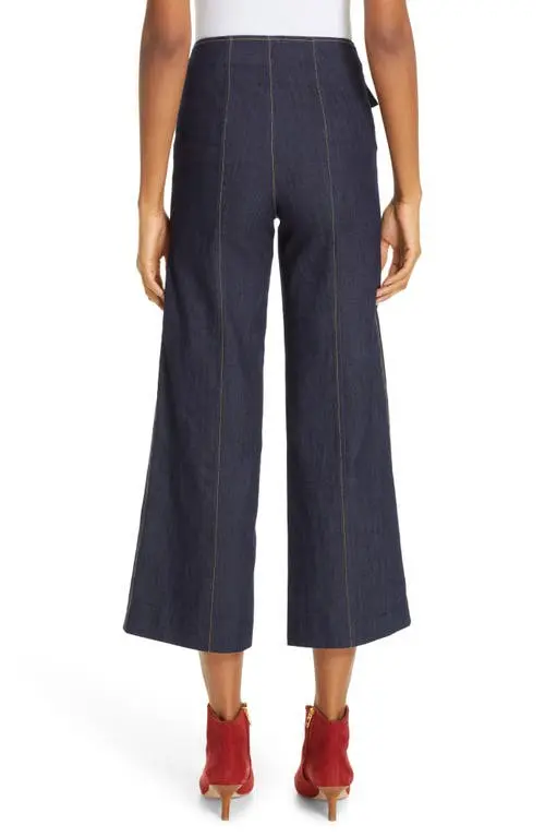 Cinq À Sept Azure Crop Wide Leg Jeans