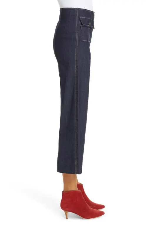 Cinq À Sept Azure Crop Wide Leg Jeans