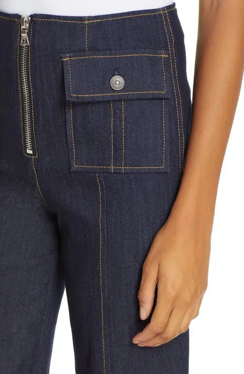 Cinq À Sept Azure Crop Wide Leg Jeans