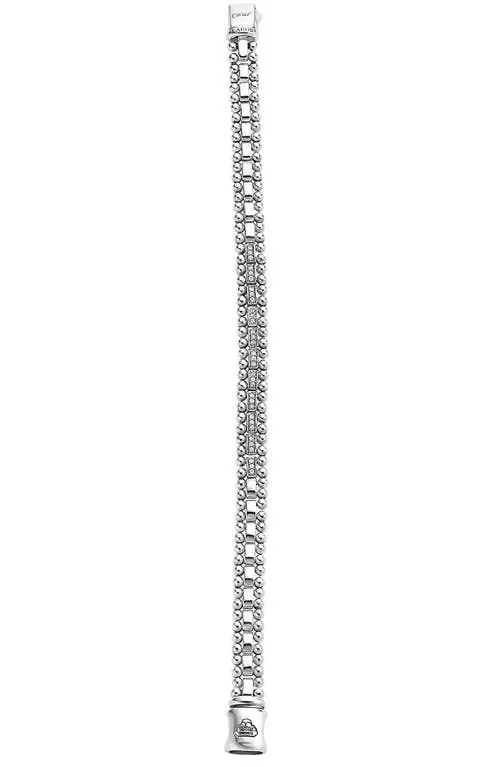 Lagos Caviar Spark Diamond Link Bracelet