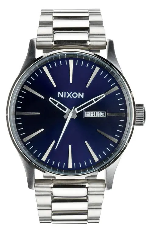 Nixon Sentry Bracelet Watch - Blue Sunray