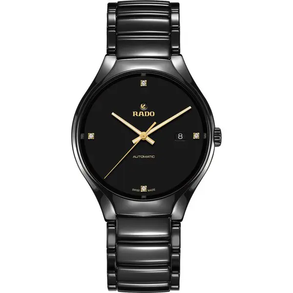 RADO True Automatic Diamond Ceramic Bracelet Watch - Titanium