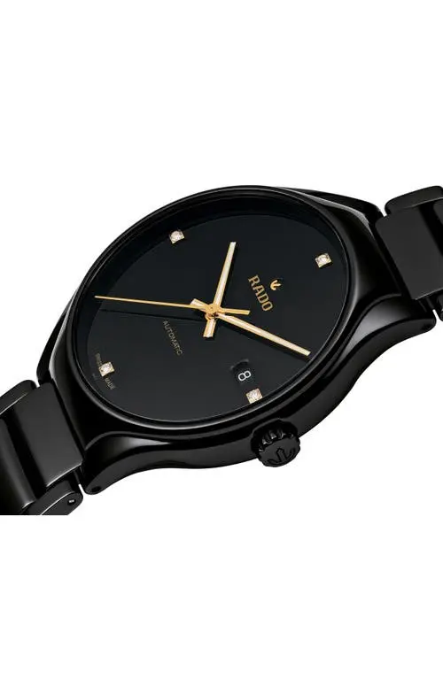 RADO Ceramic Diamond Automatic Watch - Titanium