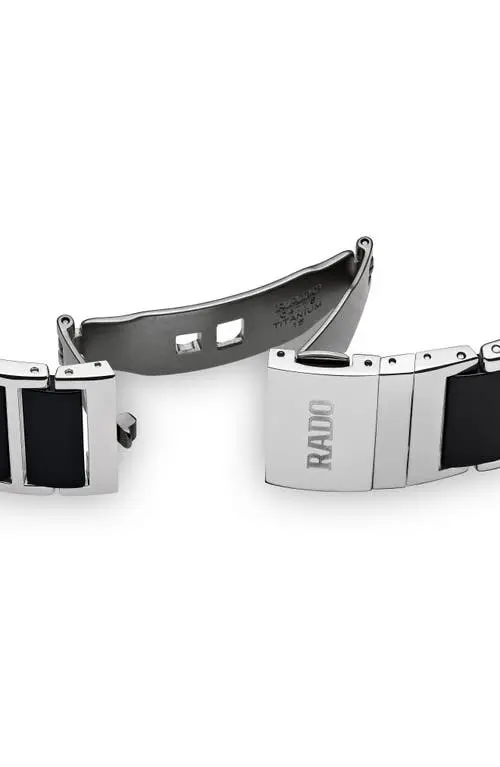 RADO Integral Diamond Ceramic Two-tone Watch - Black/silver