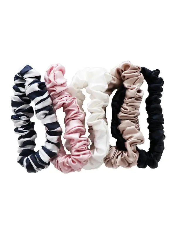 Slip Pure Silk 5-pack Midi Scrunchies - Mixed