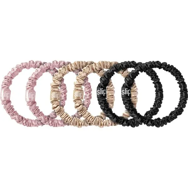 Slip Pure Silk 6-pack Skinny Scrunchies - Multi