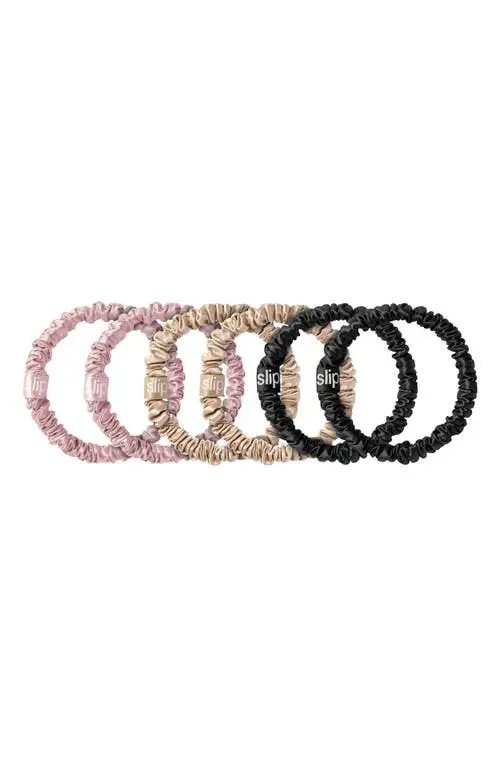 Slip Pure Silk 6-pack Skinny Scrunchies - Multi
