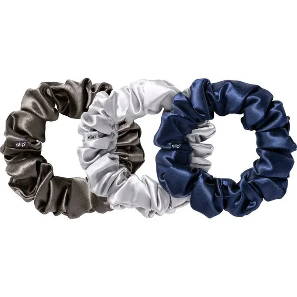 Slip 3-pack Large Silk Scrunchie Set - Midnight
