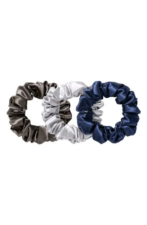 Slip 3-pack Large Silk Scrunchie Set - Midnight
