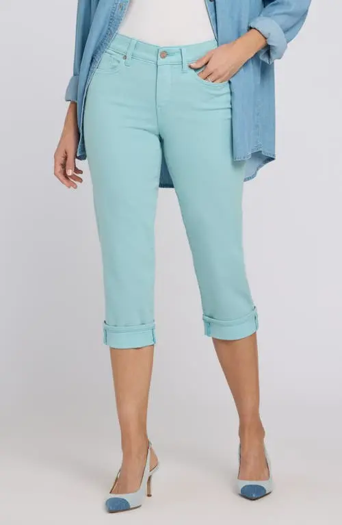 NYDJ Marilyn Straight Leg Capri Jeans - Aqua Haze