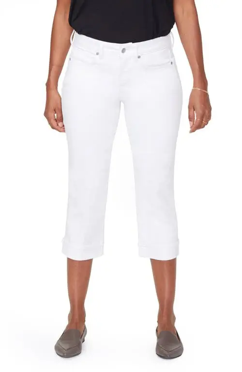 NYDJ Marilyn Straight Leg Capri Jeans - Optic White