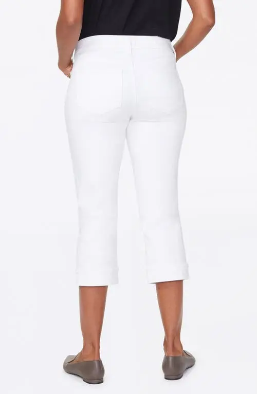 NYDJ Marilyn Straight Leg Capri Jeans - Optic White