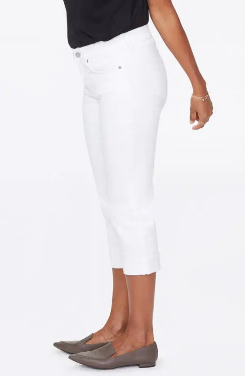 NYDJ Marilyn Straight Leg Capri Jeans - Optic White