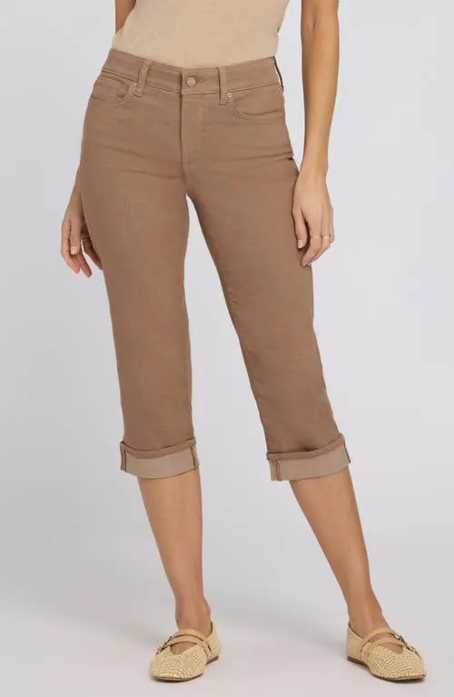 NYDJ Marilyn Straight Leg Capri Jeans - Toasted Coconut