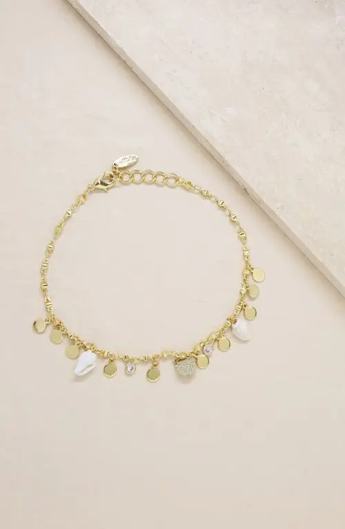 Ettika Shell Charm Anklet
