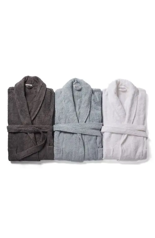 COYUCHI Gender Inclusive Cloud Loom™ Organic Cotton Robe - Alpine White
