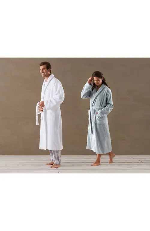 COYUCHI Gender Inclusive Cloud Loom™ Organic Cotton Robe - Alpine White