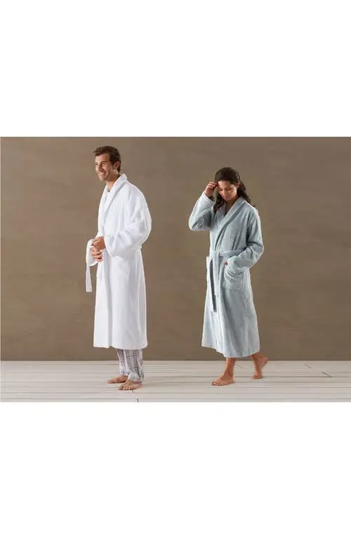 COYUCHI Gender Inclusive Cloud Loom™ Organic Cotton Robe - Alpine White