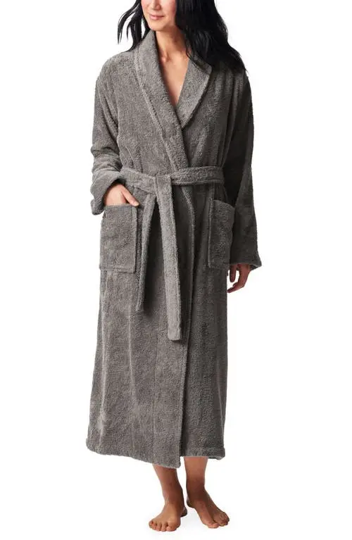 COYUCHI Gender Inclusive Cloud Loom™ Organic Cotton Robe - Slate