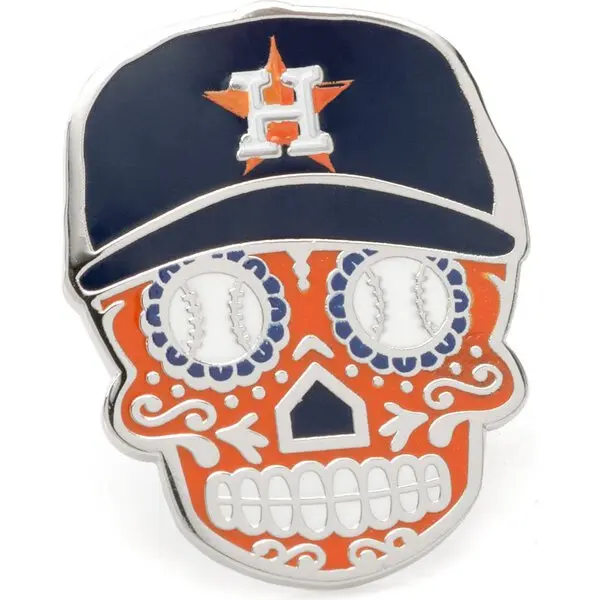 CUFFLINKS, INC. Sugar Skull Lapel Pin - Orange