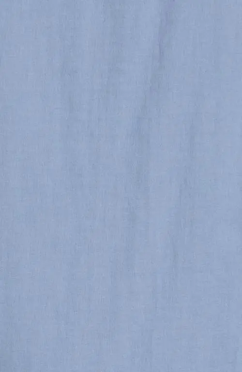 HIROSHI KATO Trim Fit Solid Button-up Shirt - Matte Blue