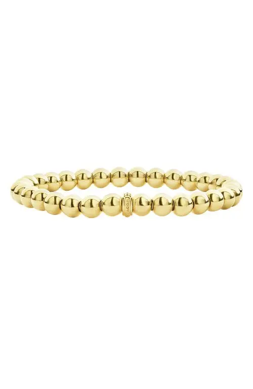 Lagos 18k Caviar Ball Stretch Bracelet - Gold