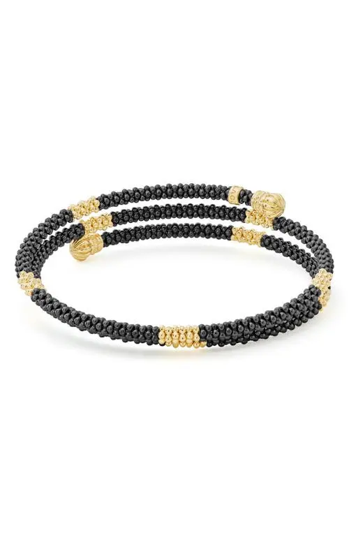 Lagos Black Caviar Coil Bracelet
