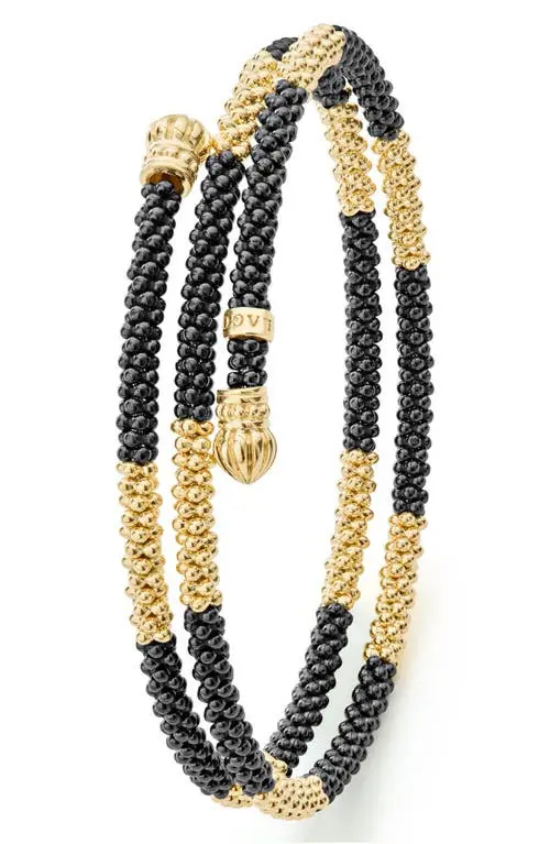 Lagos Black Caviar Coil Bracelet
