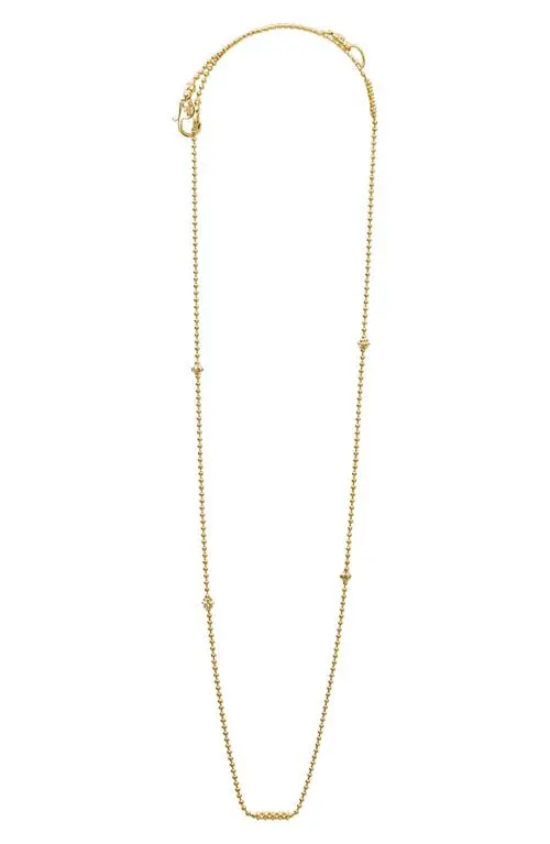 Lagos Caviar Bars & Cages Chain Necklace - Gold