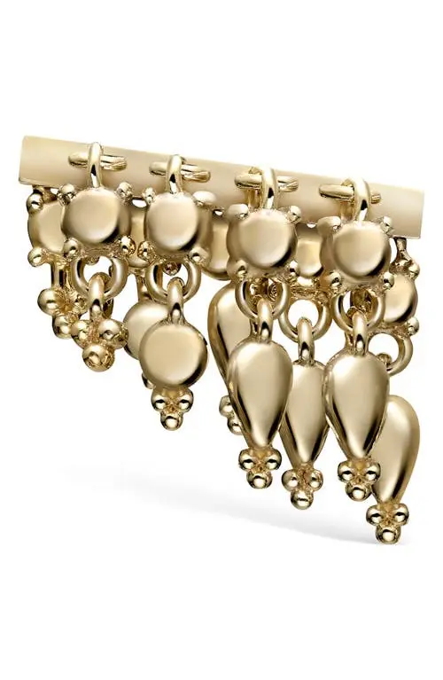 MARIA TASH Tassel Bar Threaded Single Stud Earring - Yellow Goldight