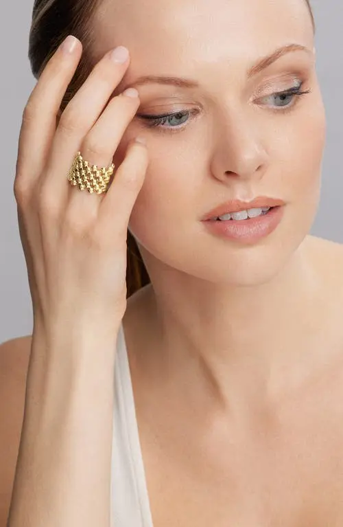 Lagos Caviar Wide Band Ring