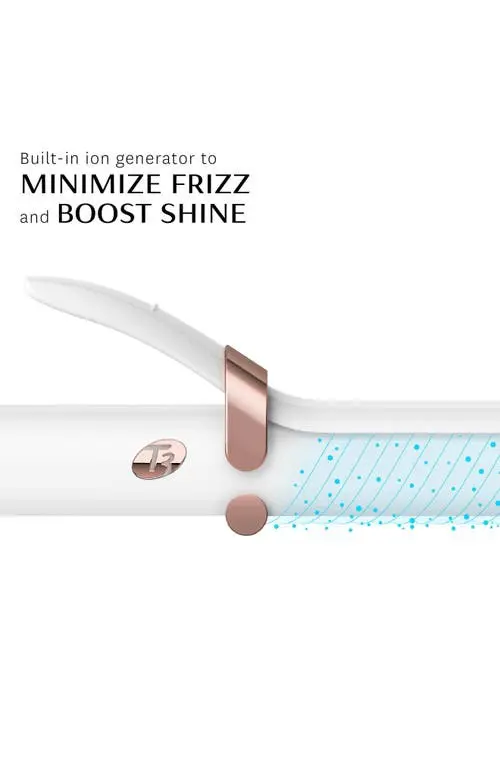 T3 Curl Id 1.25-inch Smart Curling Iron With Interactive Touch Interface - White