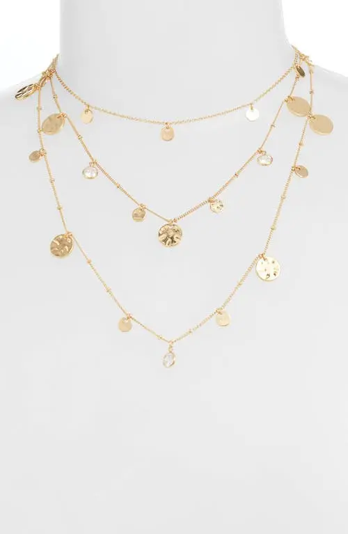 Ettika Set Of 3 Disc Necklaces