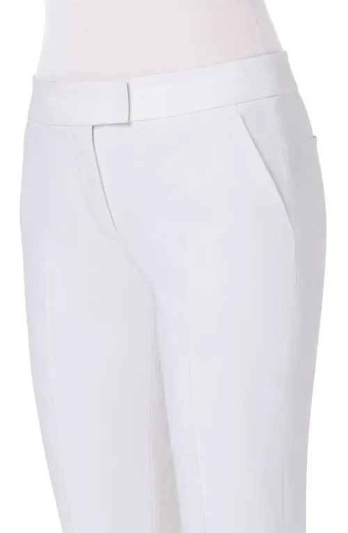 Akris Frankie Stretch Cotton Cropped Pants - Cream