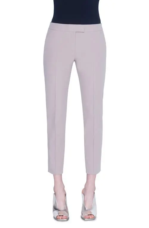 Akris Frankie Stretch Cotton Cropped Pants - Sand