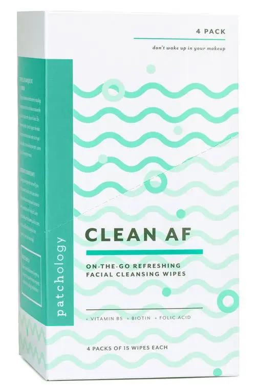 PATCHOLOGY Clean Af On-the-go Refreshing Facial Cleansing Wipes